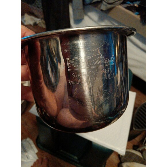 bowl master | Kitchen | Vintage Bowl Master Stainless Steel Mixing Bowl ...
